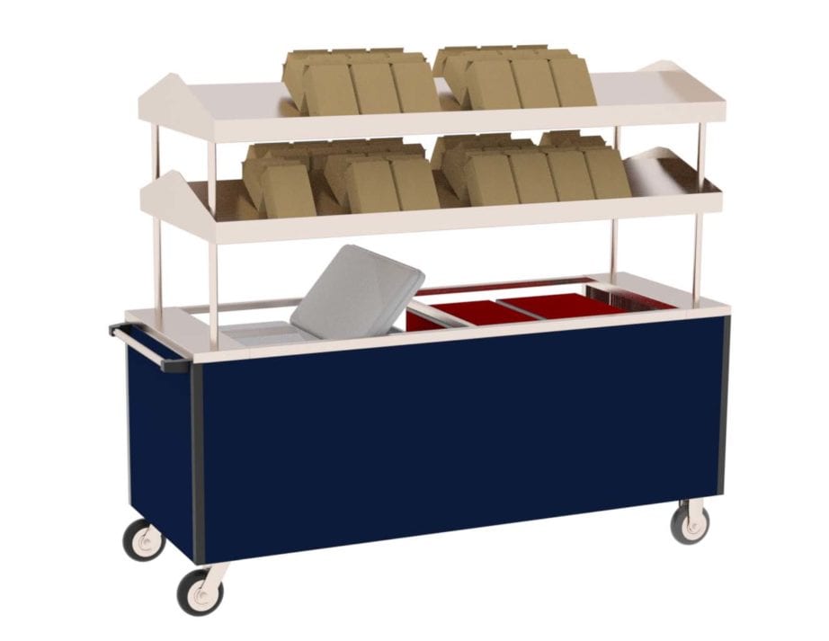 Lunch-Time Meal Transport Cart - Multiteria